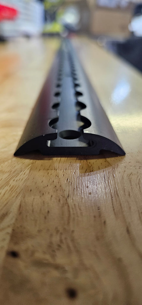 Aircraft grade wide rounded aluminum L-Track – Paradox by Design